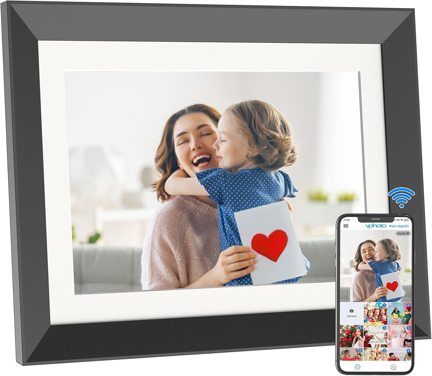 Amazon.com : Digital Picture Frame 10.1 Inch Digital Photo Frame - Dual ...
