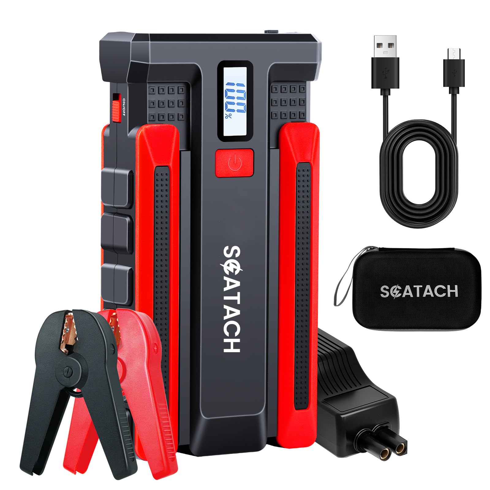 Snapklik.com : Scatach 002 3000A Car Battery Jump Starter,12V Jump ...