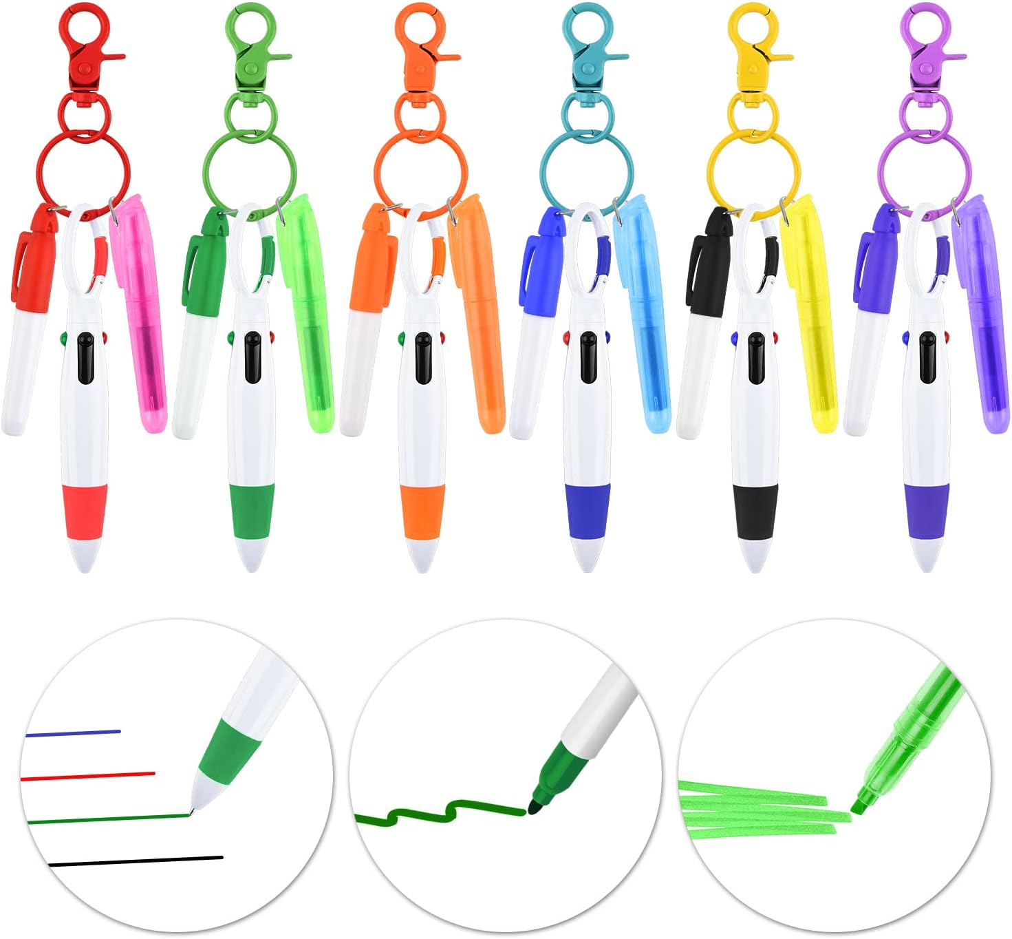 Amazon.com : DOUB Mini Highlighter Set Nurse Pens for Badge include ...