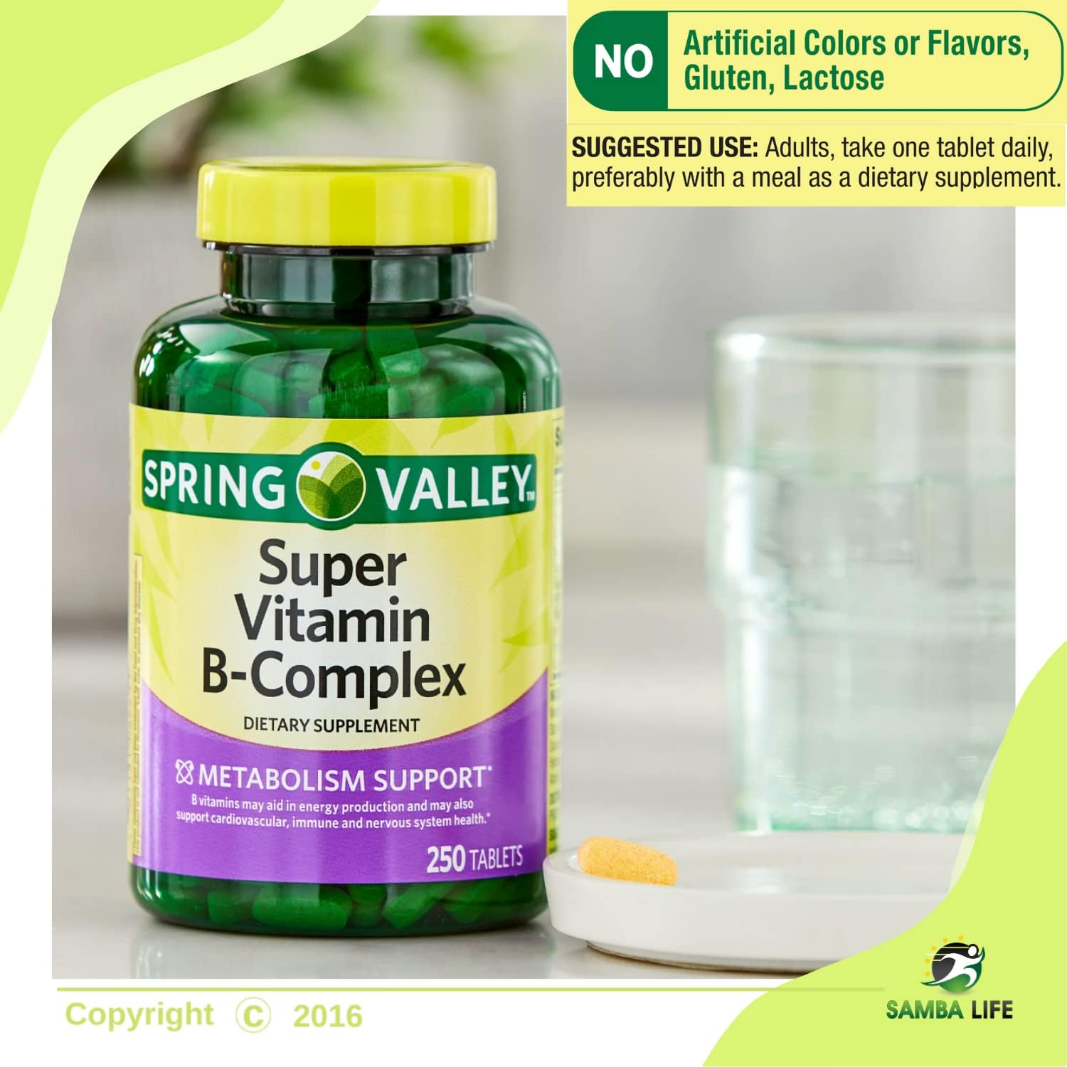 Samba Life Spring Valley – Complejo súper vitamina B, apoyo al ...