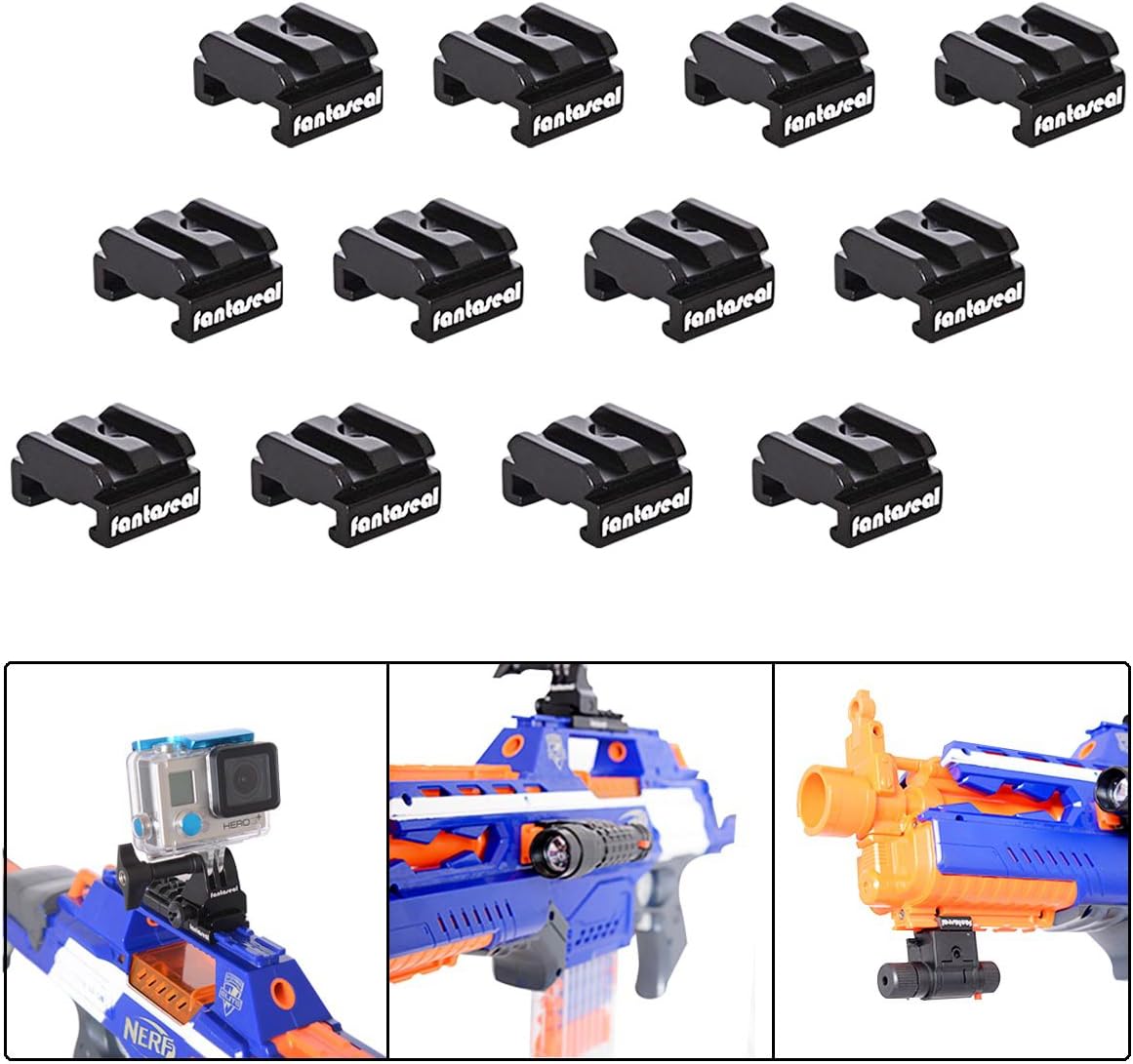 Amazon.com : Aluminum Alloy Gun Rail Compatible with Nerf to Picatinny ...