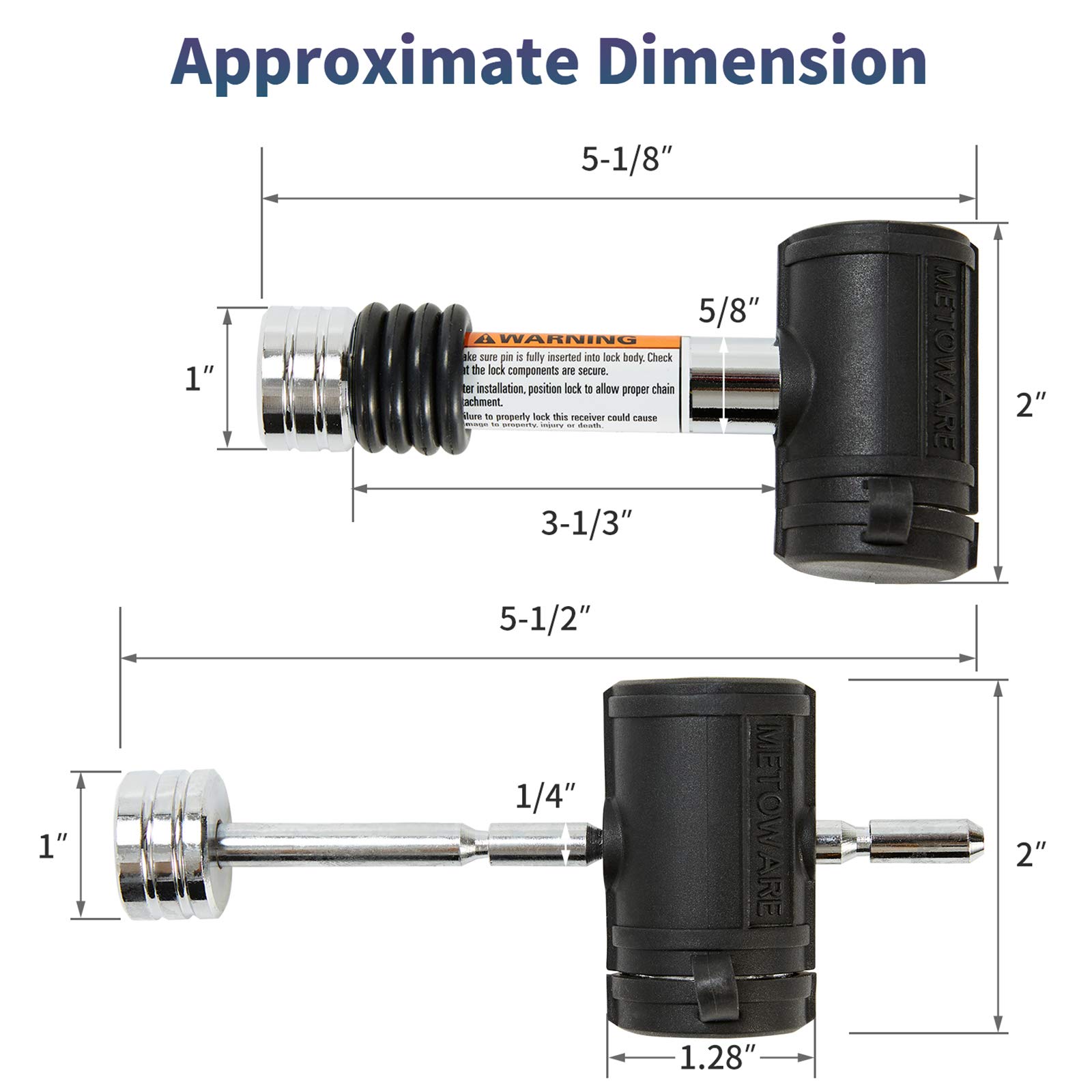 Snapklik.com : Trailer Hitch Lock& Coupler Lock Kit, Swivel Head Hitch ...