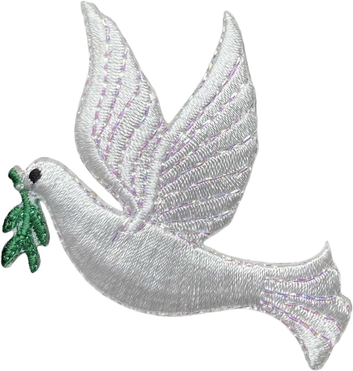 Amazon.com: White Peace Dove Left Facing Embroidered Iron on Patch