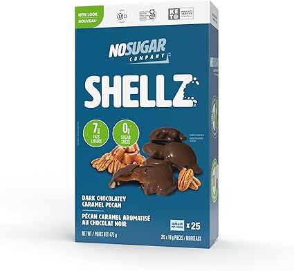 No Sugar Keto Shellz, Low Carb (1g), Sugar Free (0g) Treat On-the-go ...