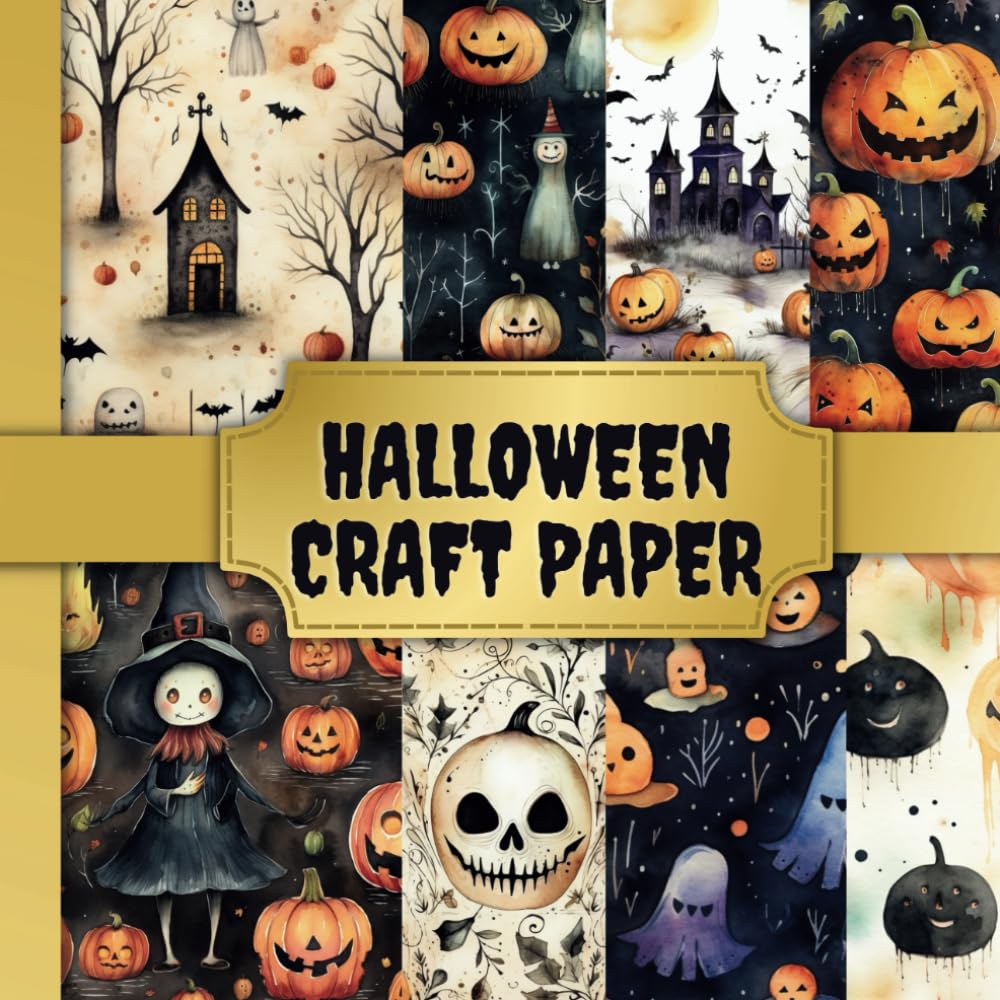 Halloween Craft Paper: Full Color Quality Paper for Crafting ...