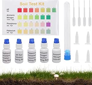 5 Bottles Liquid Solution PH Nitrogen Phosphorus Potassium Measuring ...