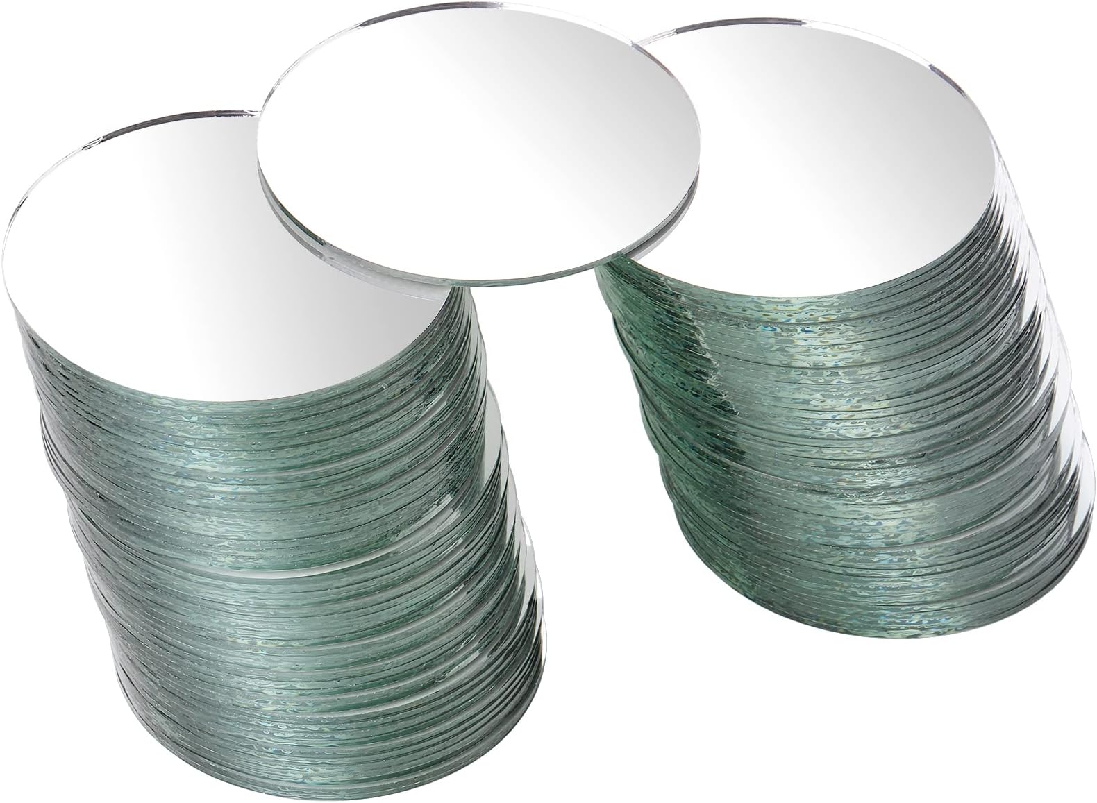 Amazon.com: Round Square Mirror Tiles, Mini Size Circle Mirror, Small ...