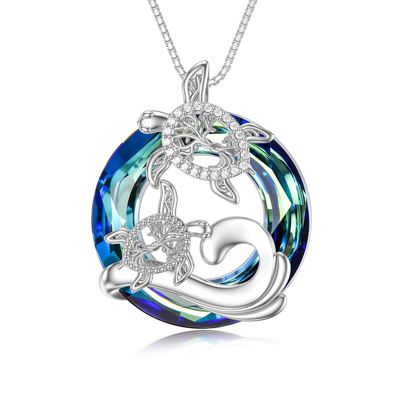 Snapklik.com : TOUPOP Tree Of Life Sea Turtle Pendant Necklace For ...