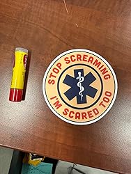 Amazon.com - TODOLIA (3Pcs/Pack) Stop Screaming I'm Scared Too Sticker ...