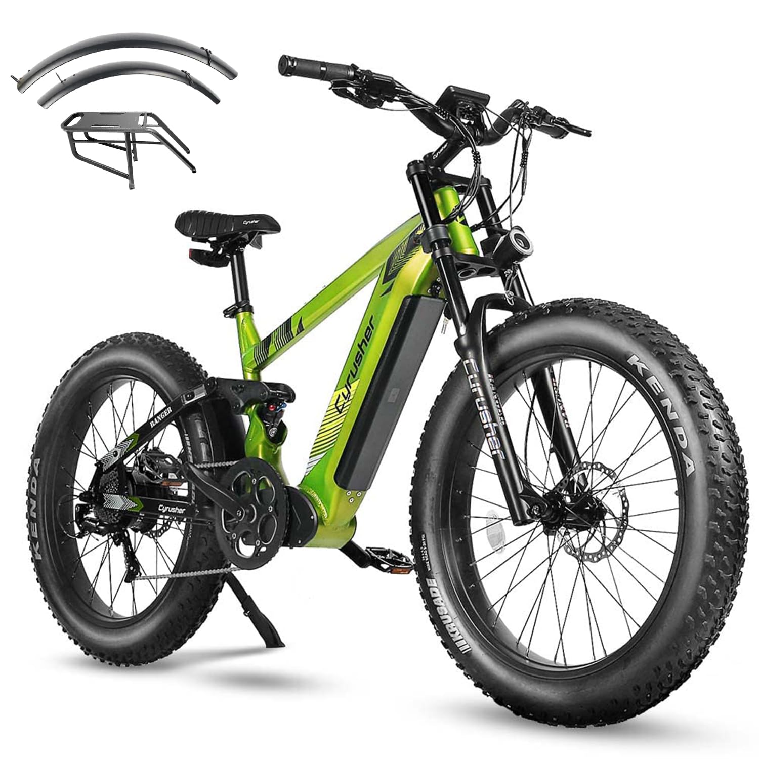 Buy Cyrusher26Inch Aluminum Electric Bike, Ranger Bike 250W 15mph 52V ...