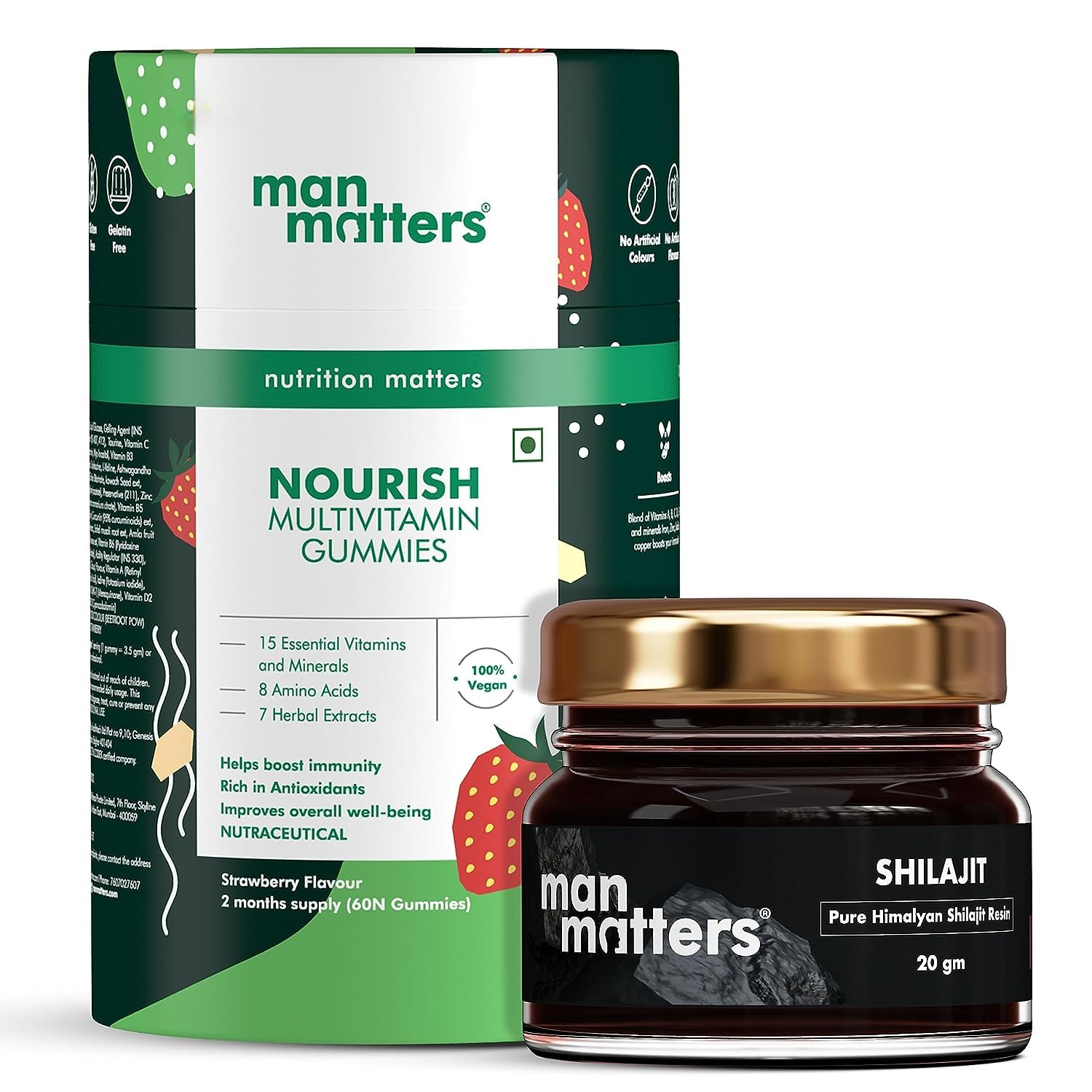 Man Matters Immunity Booster Kit for Men | With Multivitamin Gummies ...