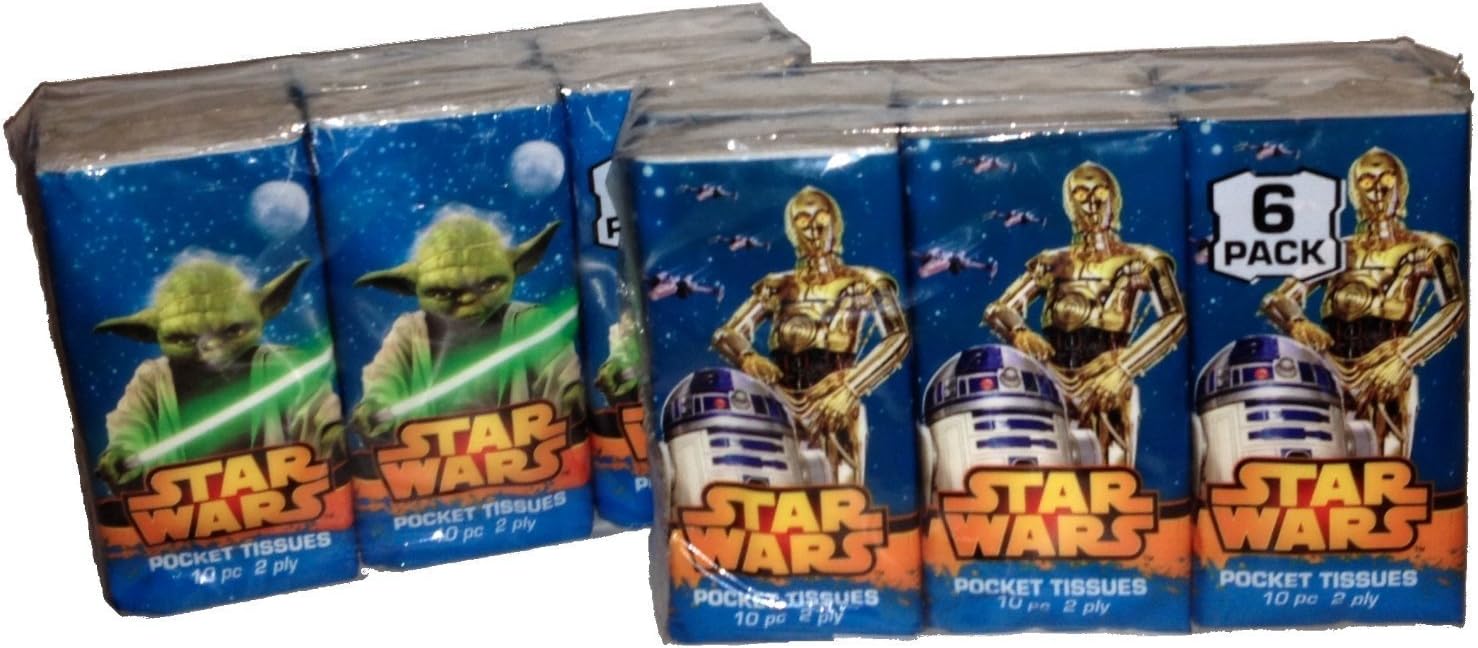Amazon.com: Disney Star Wars Pocket Tissues - 12 Individual Packs 2 Ply ...