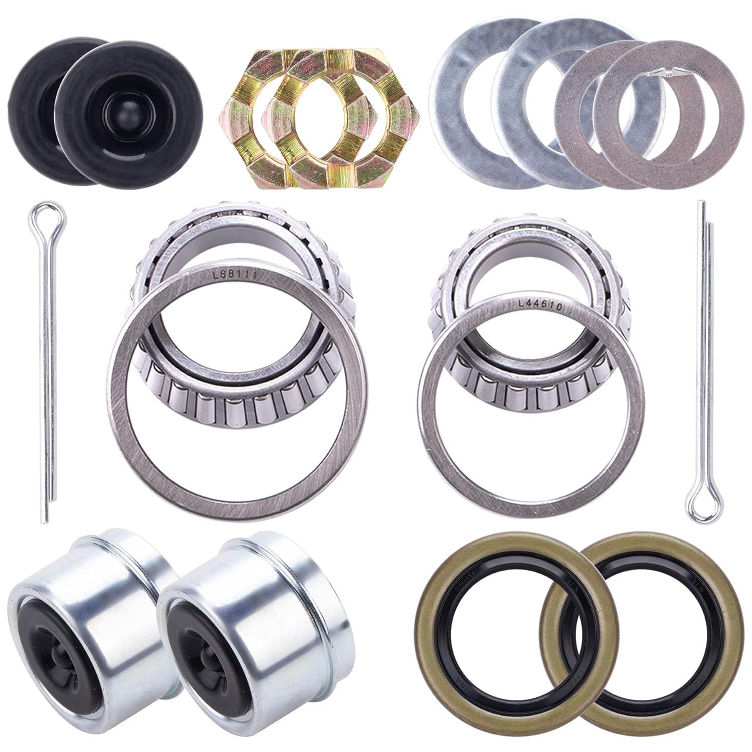 Amazon.com: TNNR Fits for 1-3/8'' to 1-1/16'' Boat Trailer Axles Wheel ...