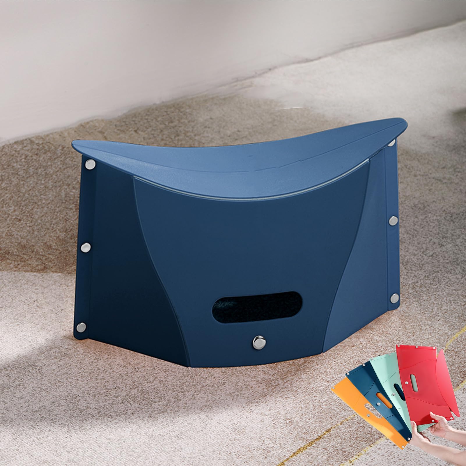 Amazon.com: COLLMORE Foldable Portable Stool, 0.5 in Effortless to ...