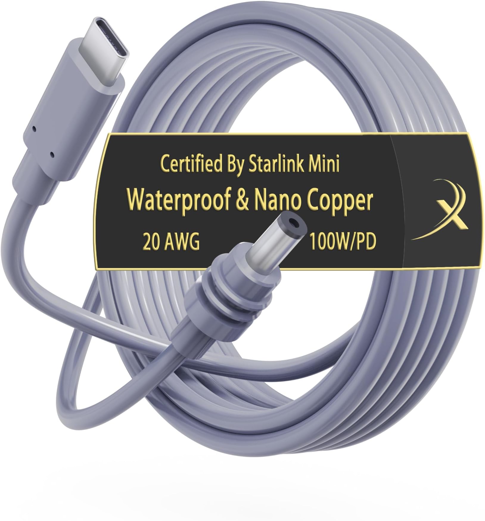 Amazon.com: Gtaywell Starlink Mini USB-C to DC Power Cable, Max 100W ...