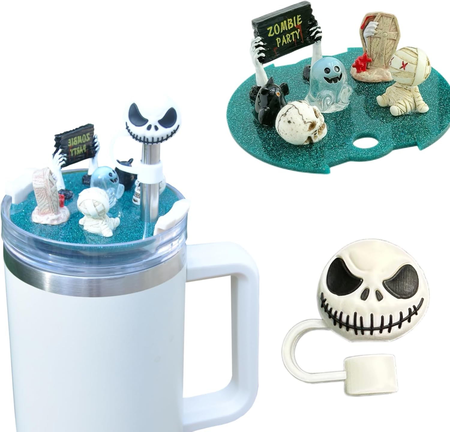 Amazon.com | Compatible with Stanley Cup Lid Accessories Charms, Cute ...