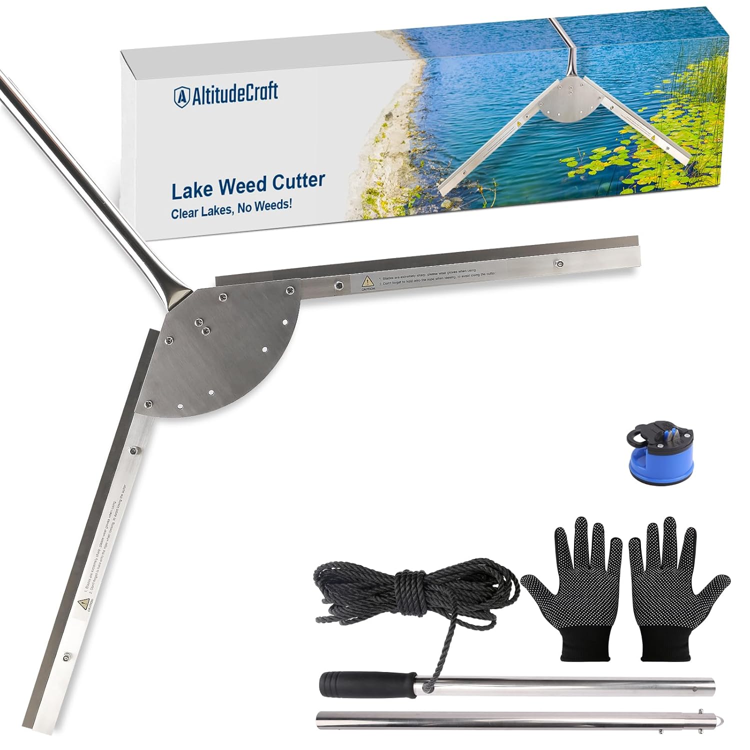 Amazon.com : AltitudeCraft Lake Weed Cutter - Weed Razor for Lake with ...