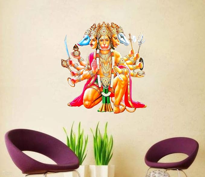 Sticker Studio Balaji Wall Sticker & Decal (PVC Vinyl,Size -58 CM X 53 ...