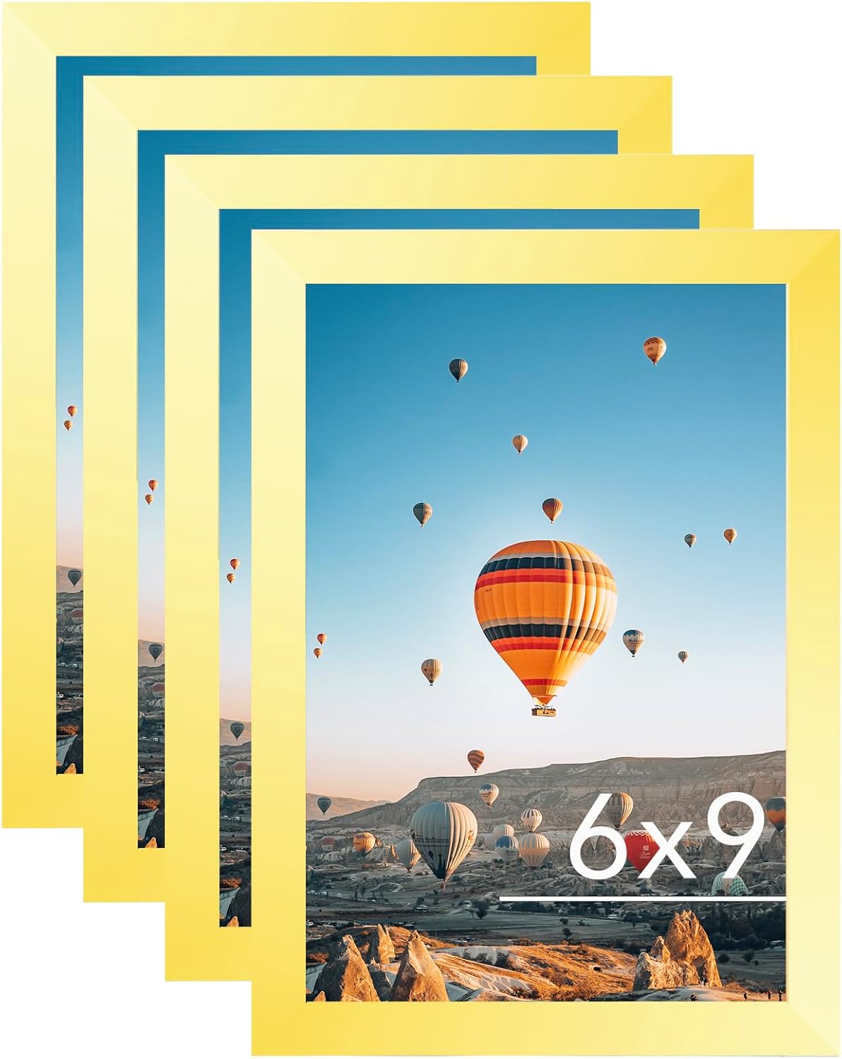 Amazon.com: JCJMY 6x9 Picture Frame Set of 4 Gold for Wall Hanging or ...