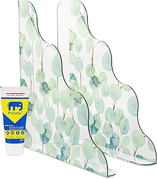 Amazon.com: Shower Splash Guard(Set of 2) - Bathroom Water Barrier ...