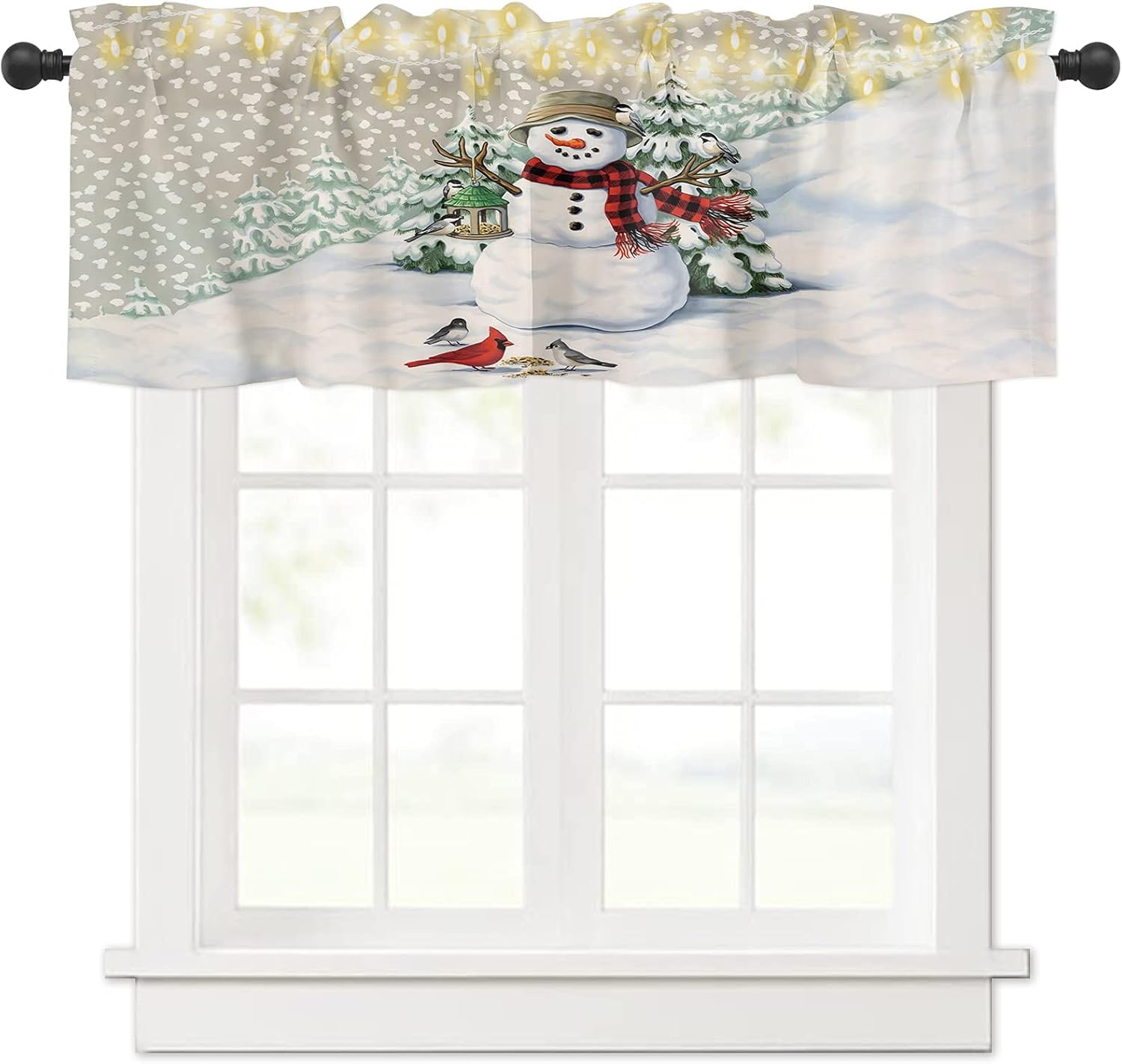 Amazon.com: Decorfine Window Curtains Valances - Semi-Sheer Kitchen ...