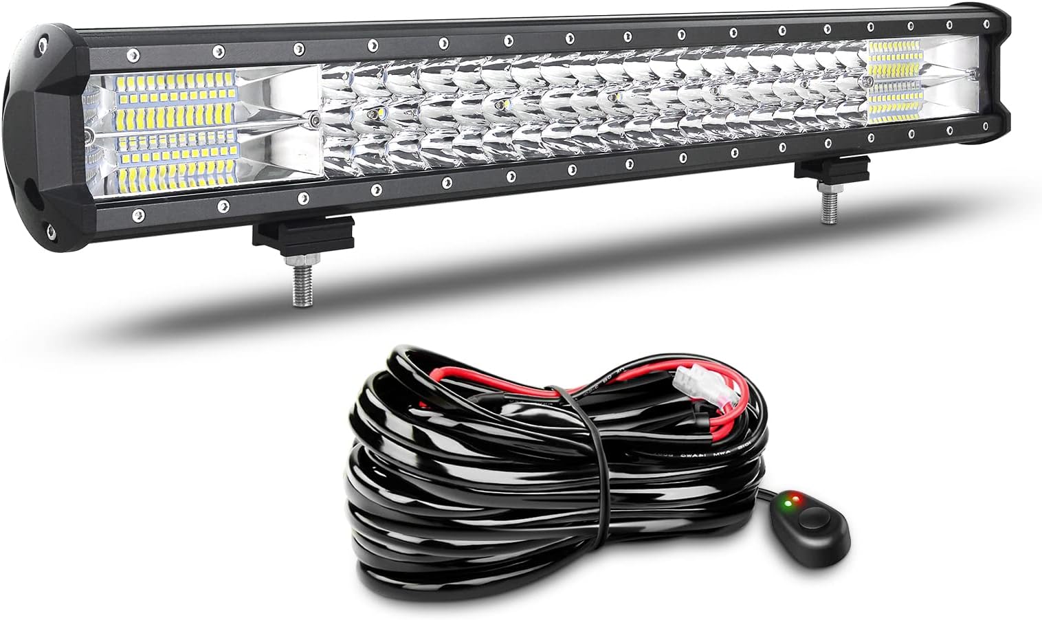 Nilight - Barre lumineuse LED ZH006 de 50,8 cm 126 W avec faisceau de ...