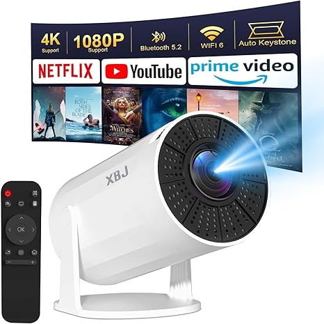Amazon.com: XBJ Portable Projector with Wifi and Bluetooth, Upgraded ...