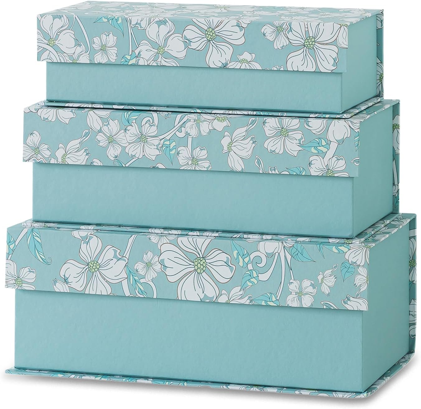 Amazon.com: Soul & Lane Decorative Storage Boxes with Lids, Set of 3 ...