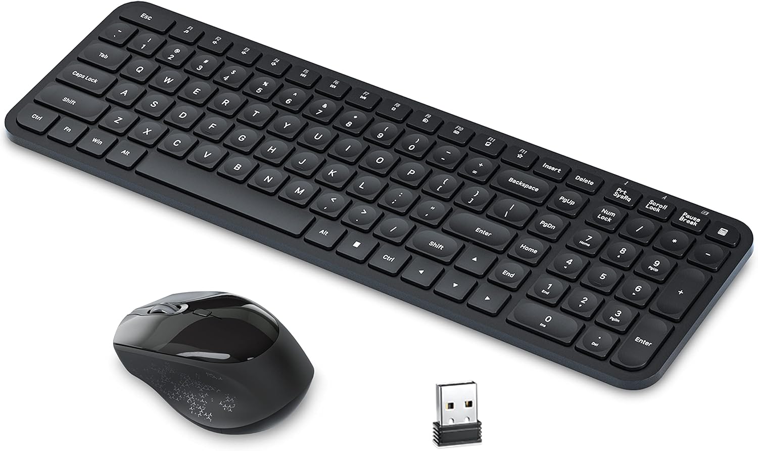 Amazon.com: Wireless Keyboard and Mouse Combo, TopMate 2.4G Ultra Slim ...