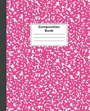 Composition Notebooks, Wide Ruled Paper, 7.5" x 9.25", Pink Marble ...