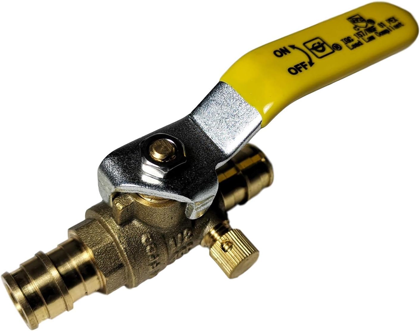 Amazon.com: 5 Pieces XFITTING 1/2" Pex A Ball Valve with Drain, F1960 ...