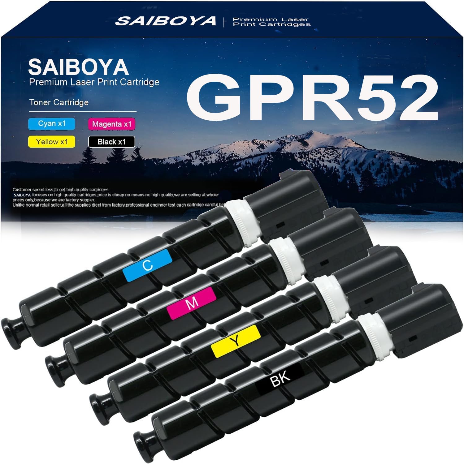 Amazon.com: GPR-52 GPR52 Toner Cartridge Remanufactured 9106B003 ...
