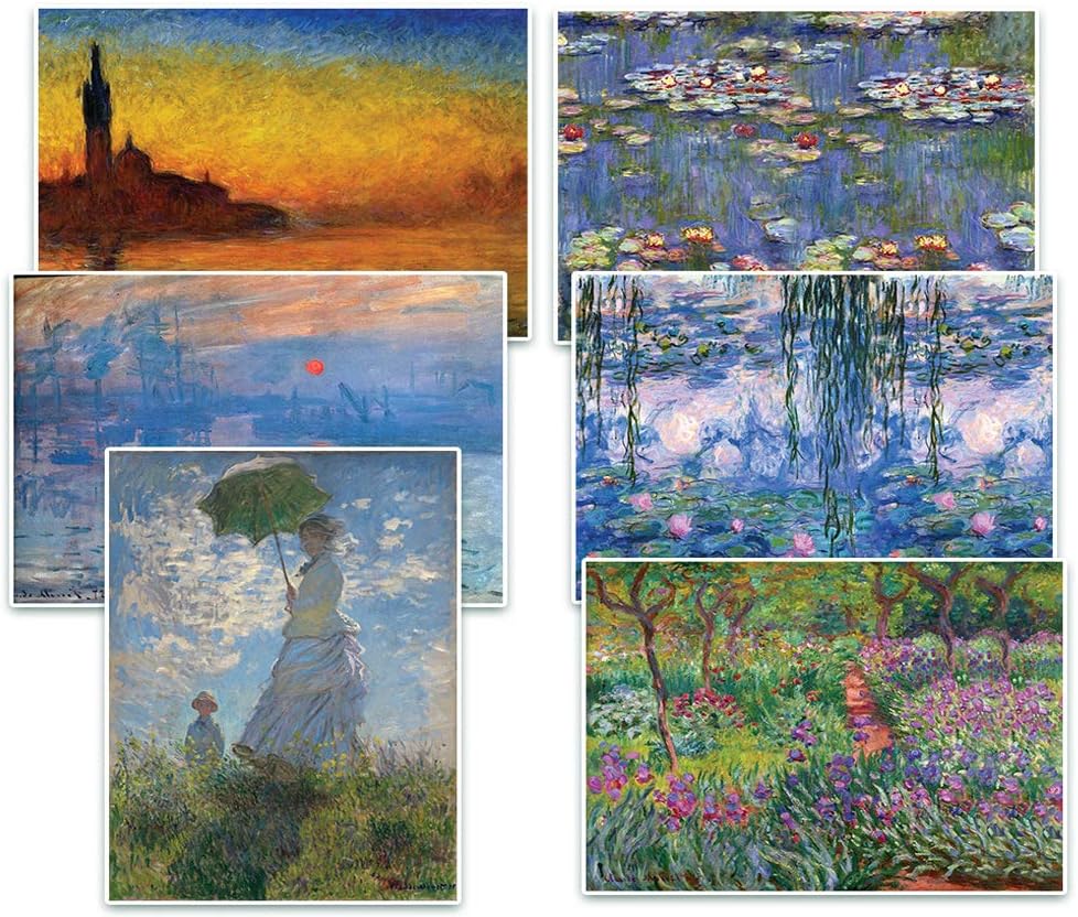 Amazon.com: Creanoso Claude Monet Paintings Posters (6 Pack ...