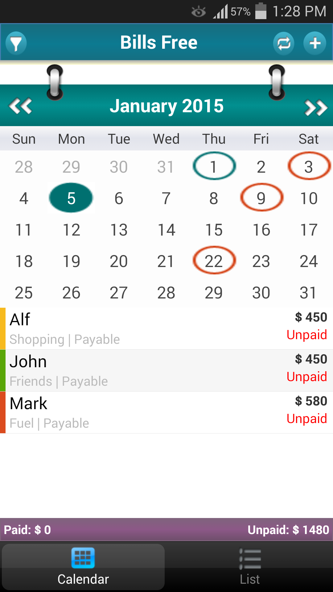Bills Free - App on Amazon Appstore