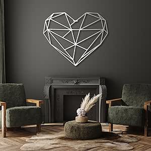 Amazon.com: Metal Wall Art-Metal Heart Wall Decor, Infinity Heart Metal ...