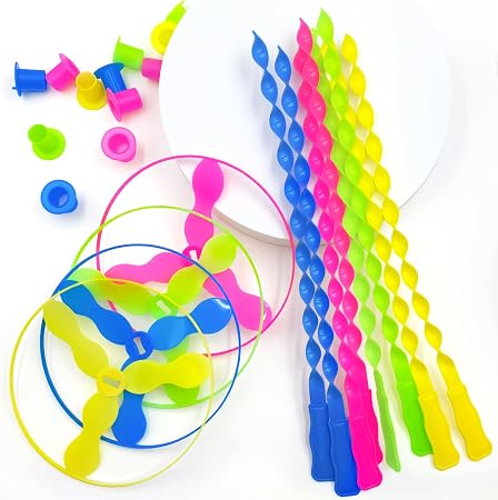 Amazon.com: Sepco 40 Pcs Flying Disc Toy Twisty Helicopter Spin Copter ...