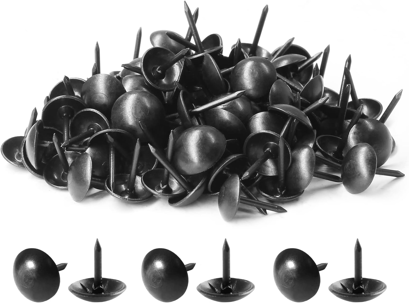 Amazon.com: Hitefu 200Pcs Black Upholstery Tacks for Upholstered ...