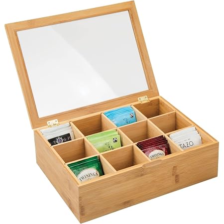 Amazon.com: Oceanstar - TB1323 Oceanstar Bamboo Tea Box, 12 Inch ...