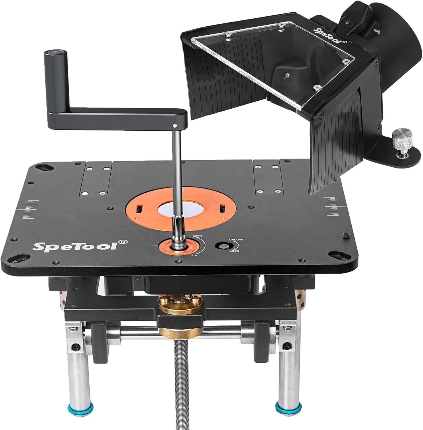 Amazon.com: SpeTool Router Lift for 2.56”-4.21” Diameter Routers ...