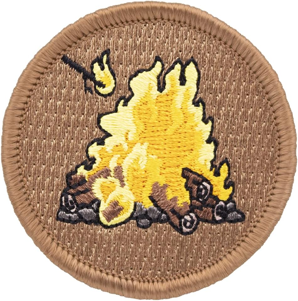 Amazon.com: New! Campfire Patrol Patch - 2" Round (Hook Fastener ...