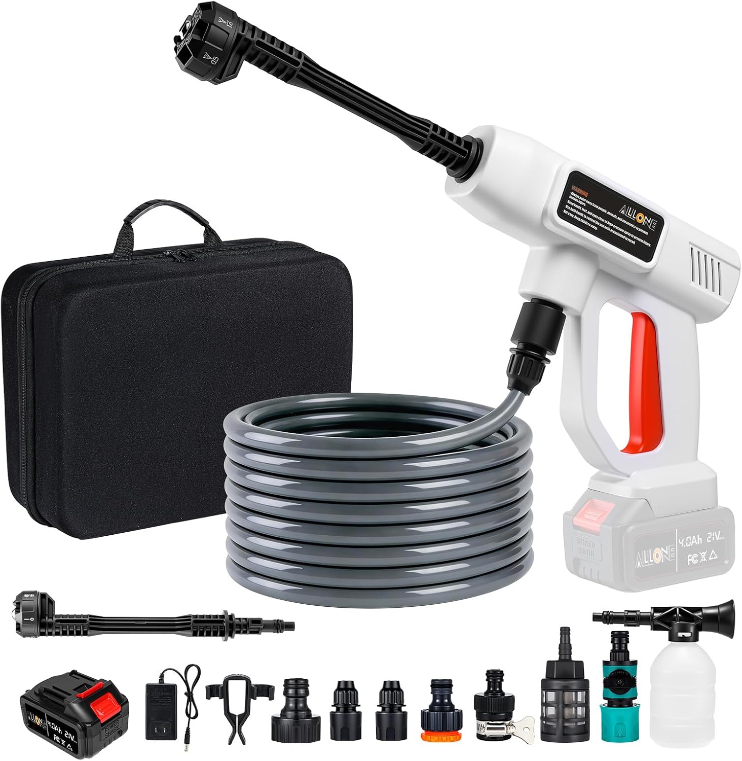 Amazon.com : Cordless Pressure Washer,980PSI 21V Battery Powered ...