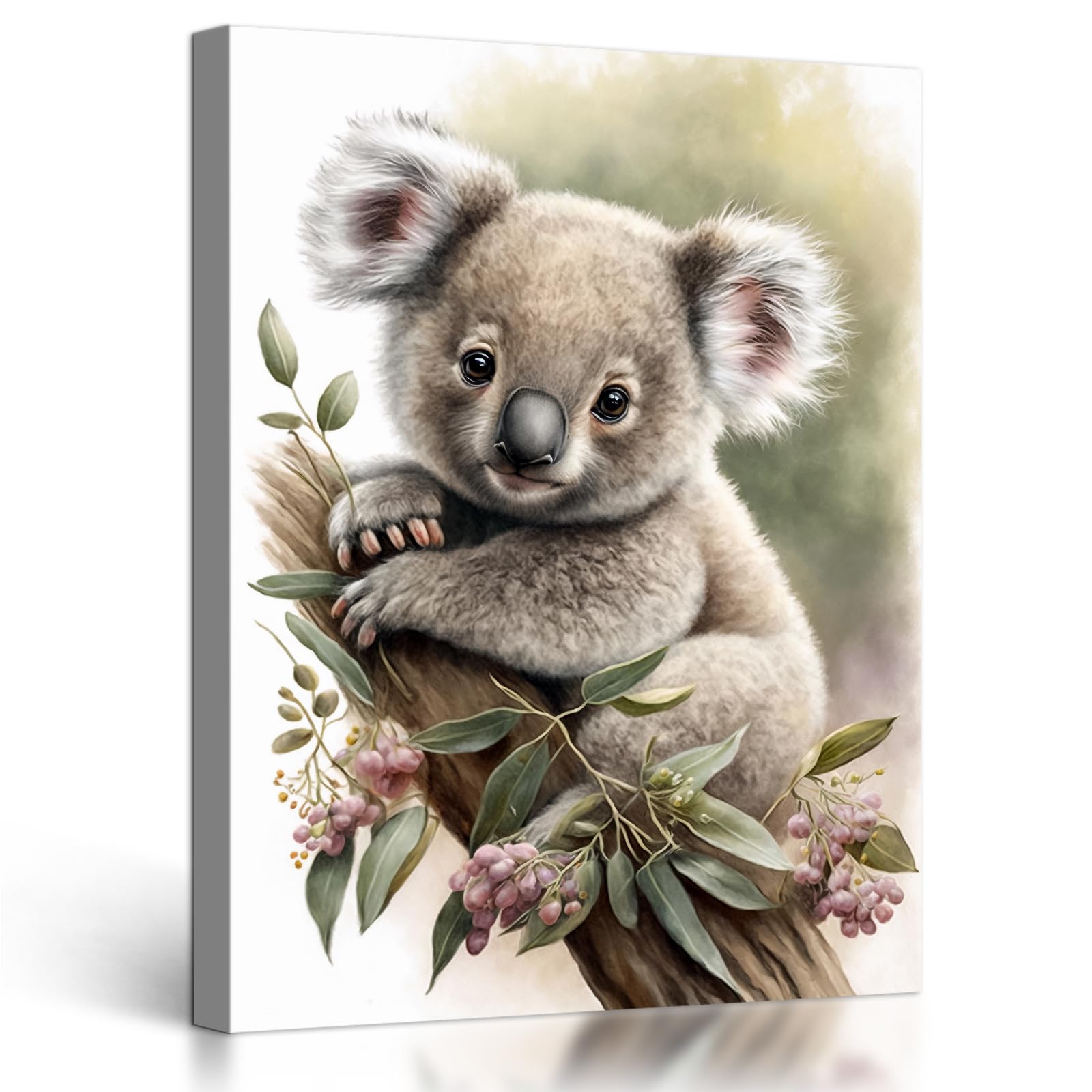 Cute Koala Art Koala Portrait Wall Art Print Brentos