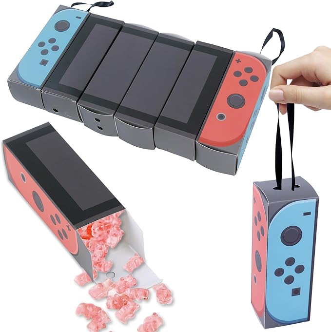 Amazon.com: HOMEZZO Video Game Party Goody Treat Boxes, 12 Pcs Gaming ...