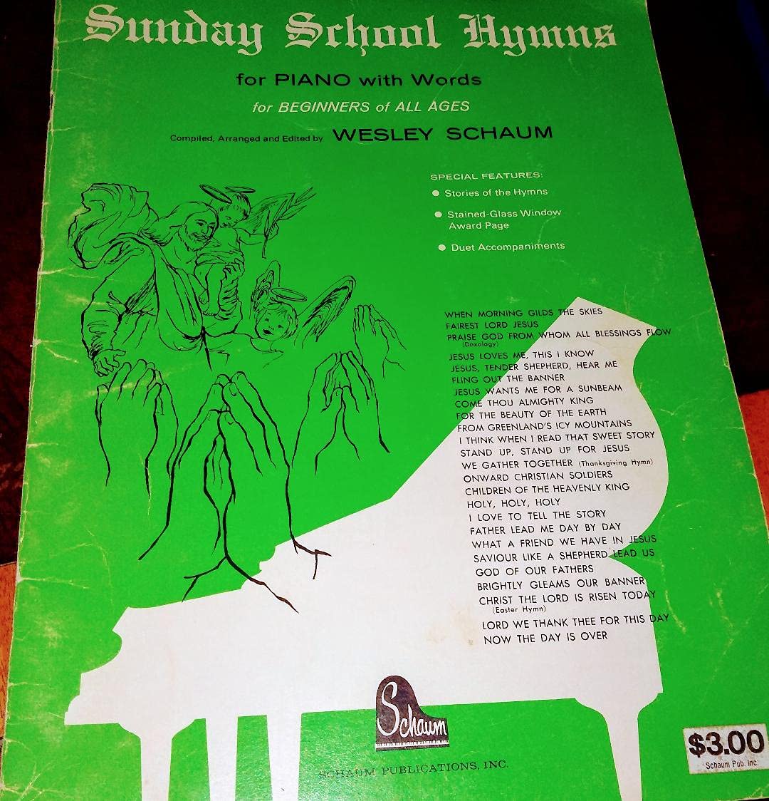 Sunday School Hymns for Piano with Words for Beginners of All Ages ...