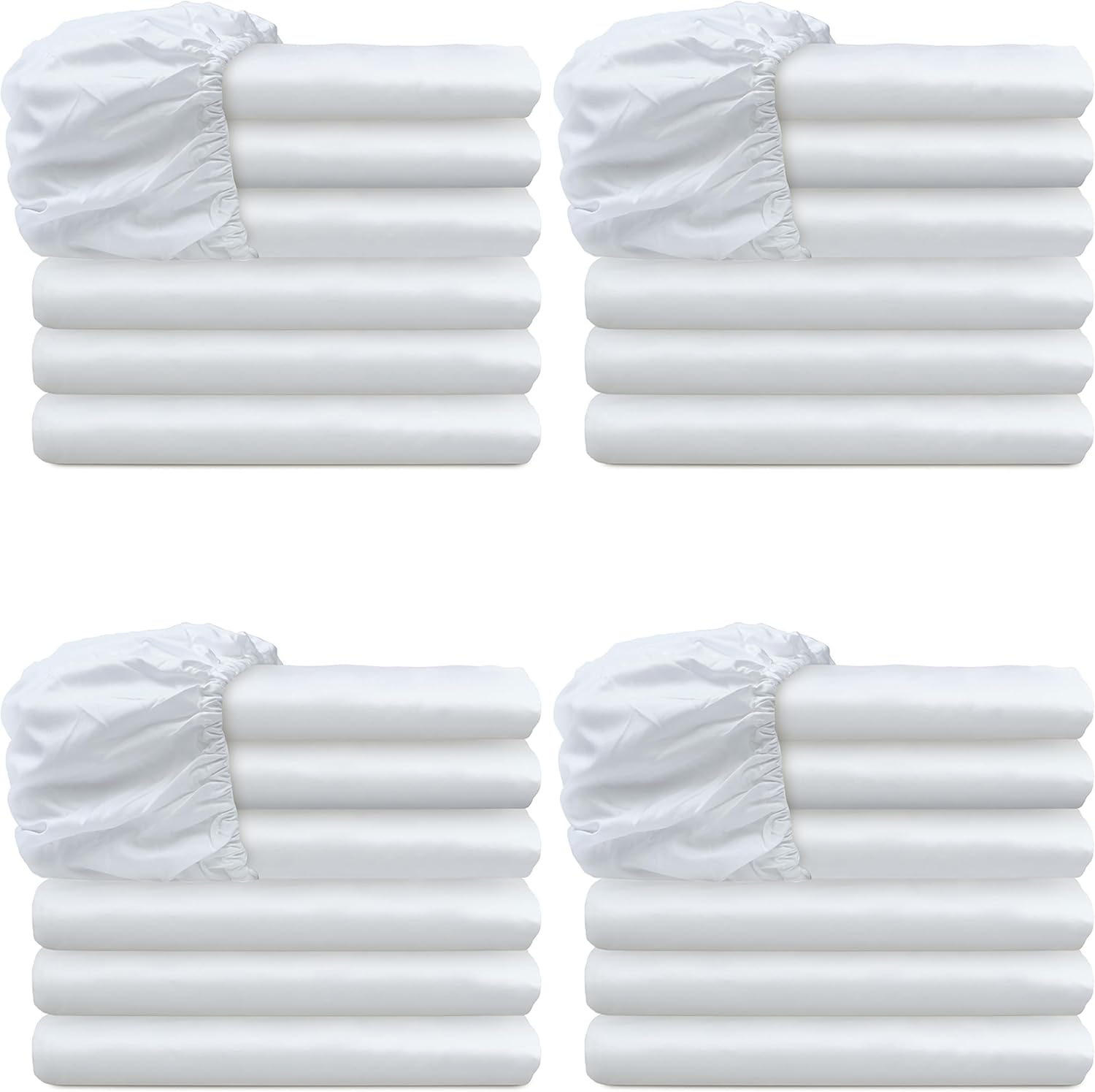 Amazon.com: Glarea Microfiber Fitted Sheets or Bottom Sheets or Deep ...
