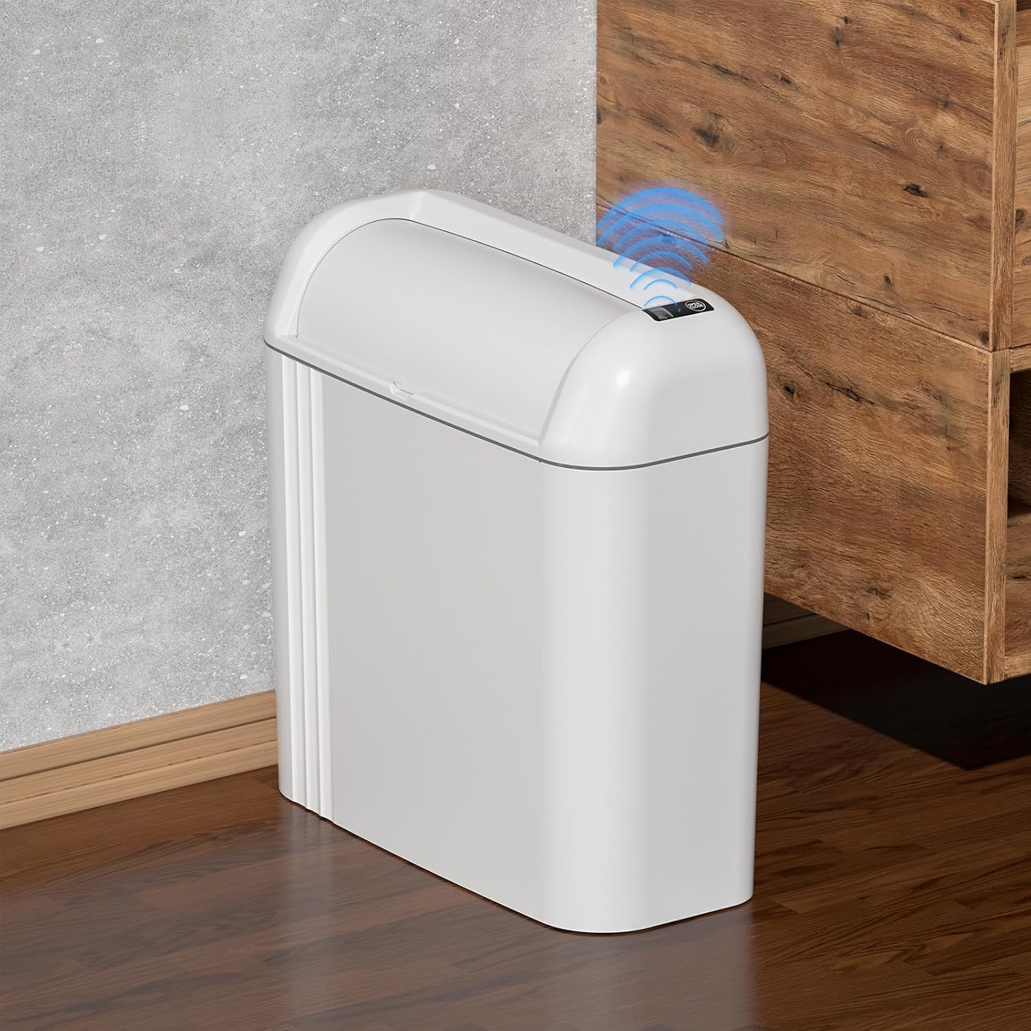 Amazon.com: Smart Trash Can with Lid, 3.5 Gallon Infrared / Vibration ...