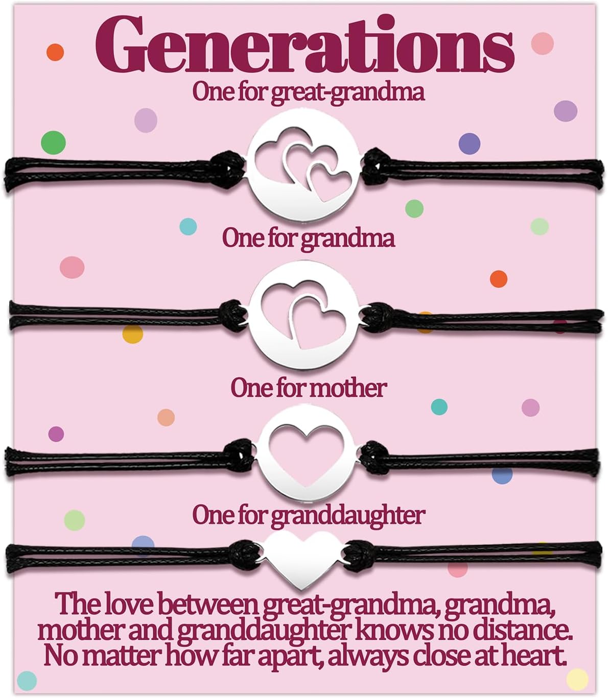 Great Grandma Mom Granddaughter Bracelets Gifts Mother Daughter ...