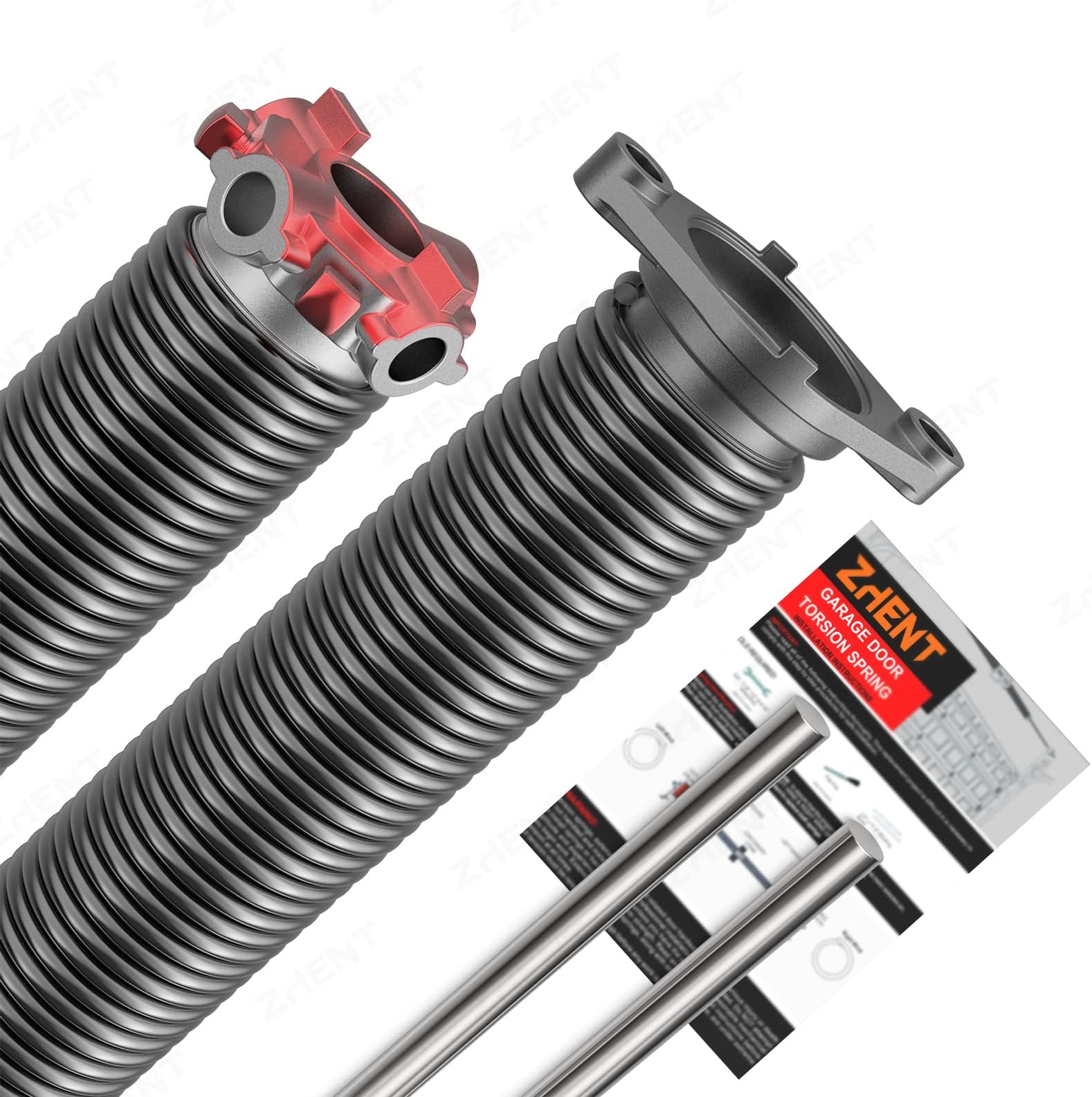 Amazon.com: Garage Door Torsion Springs 1.75’’(Pair) with Non-Slip ...