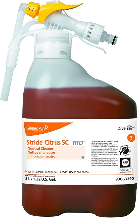 Amazon.com: Stride Citrus SC Neutral Cleaner : Industrial & Scientific