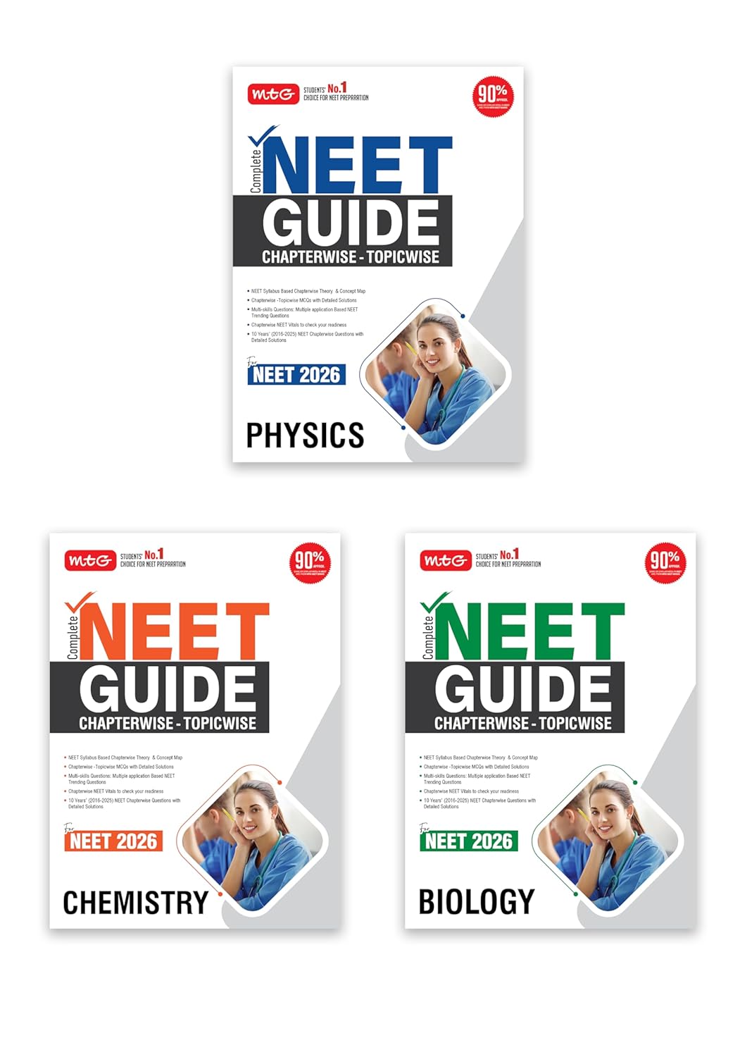 Buy MTG Complete NEET Guide Physics, Chemistry & Biology Book For 2026 ...
